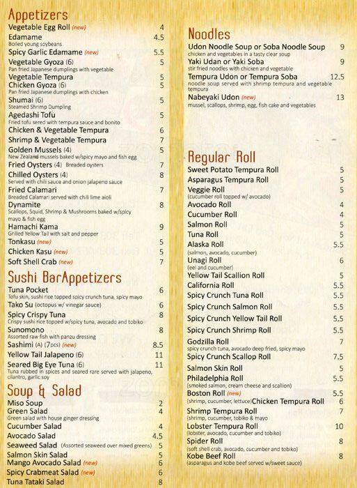 Menu of Shiso, Edgewater, Denver