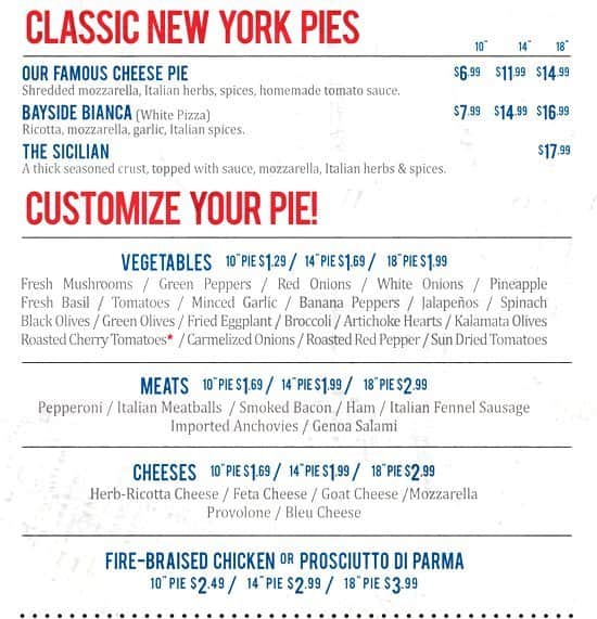 Menu at NYPD Pizza Metro West pizzeria, Orlando, S Hiawassee Rd