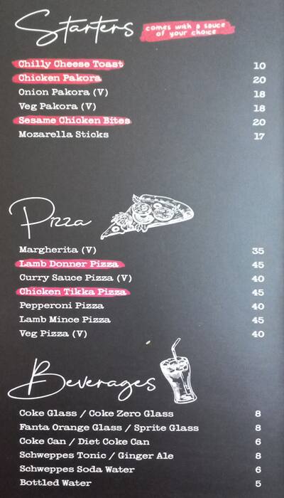 Menu of Charlie Khan's, Dubai Marina, Dubai
