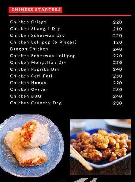 Menu of Baba Tikka, Mumbai Central, Mumbai