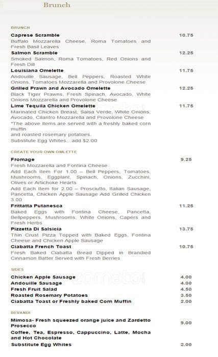 Menu at Nob Hill Cafe, San Francisco, Taylor St