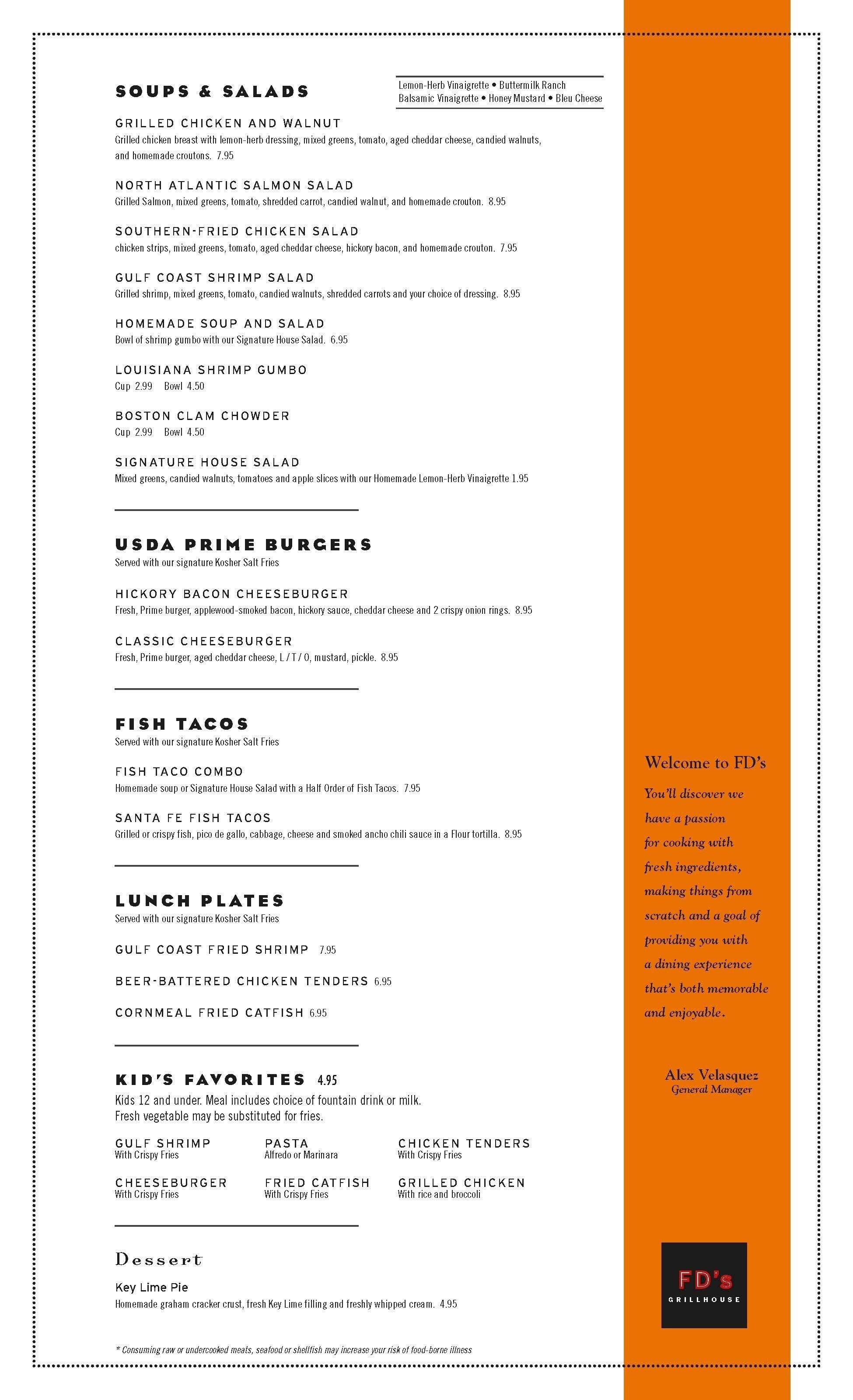 Menu at Fish Daddy's pub & bar, Tulsa