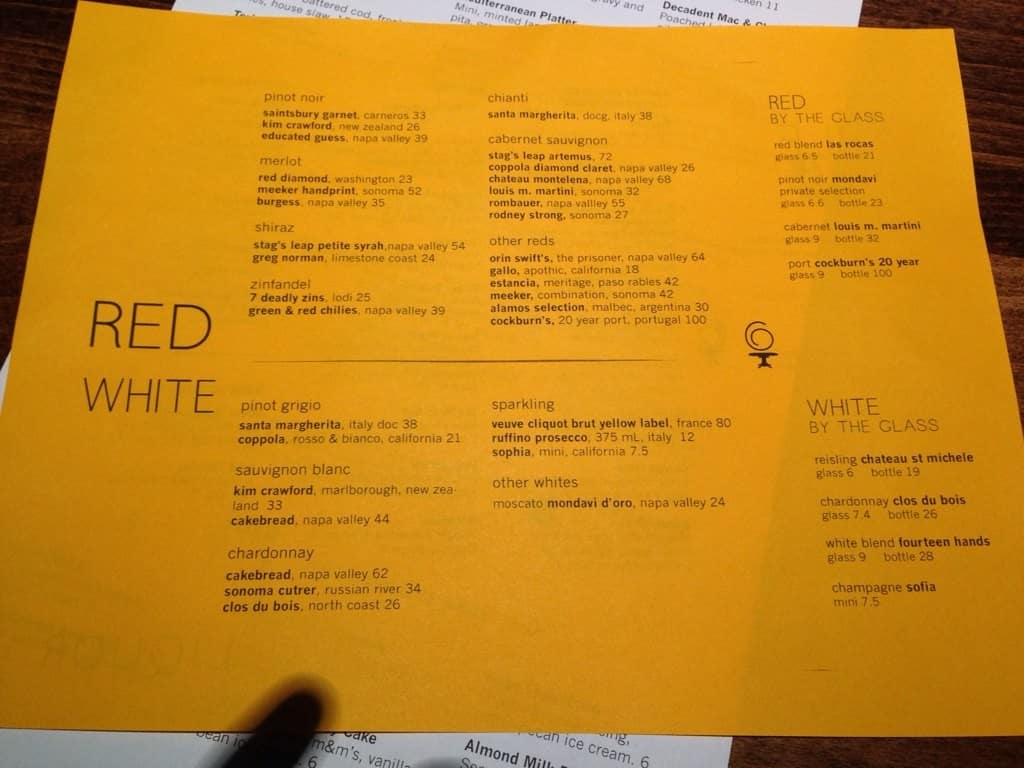 Menu at Table Six Kitchen + Bar, North Canton