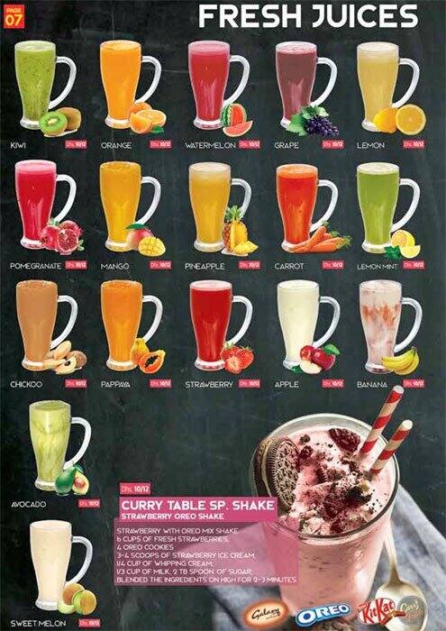 Curry Table Menu, Menu for Curry Table, Al Khabaisi, Dubai - Zomato