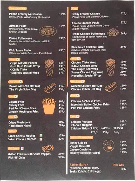 Menu at Hungritos Cafe N Grill, Jalandhar