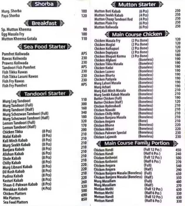 Menu of Gadre Store, Mira Road, Mumbai