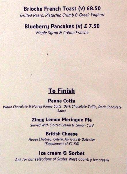 Menu at Museum Cafe, London, Romney Road