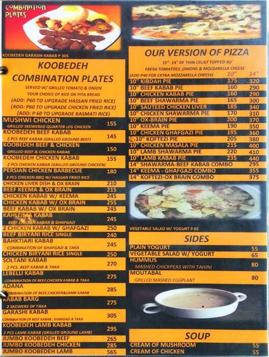 Hassan Kabab & Steaks Menu - Zomato Philippines Hassan Kabab & Steaks Menu - Zomato Philippines