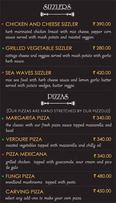 Menu at Blacksmith Grills, Chennai, 49, North Boag Road, T. Nagar
