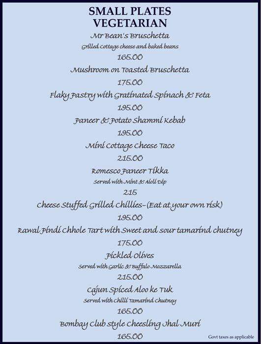 Tattlers Menu, Menu for Tattlers, Sector 9, Chandigarh - Zomato