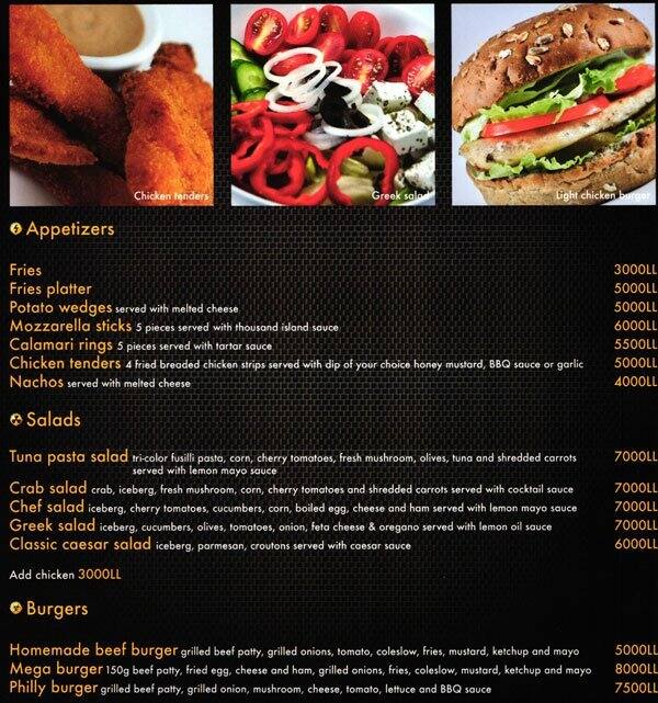 Mega Bites Menu, Menu for Mega Bites, Jal el Dib, Metn - Zomato Lebanon