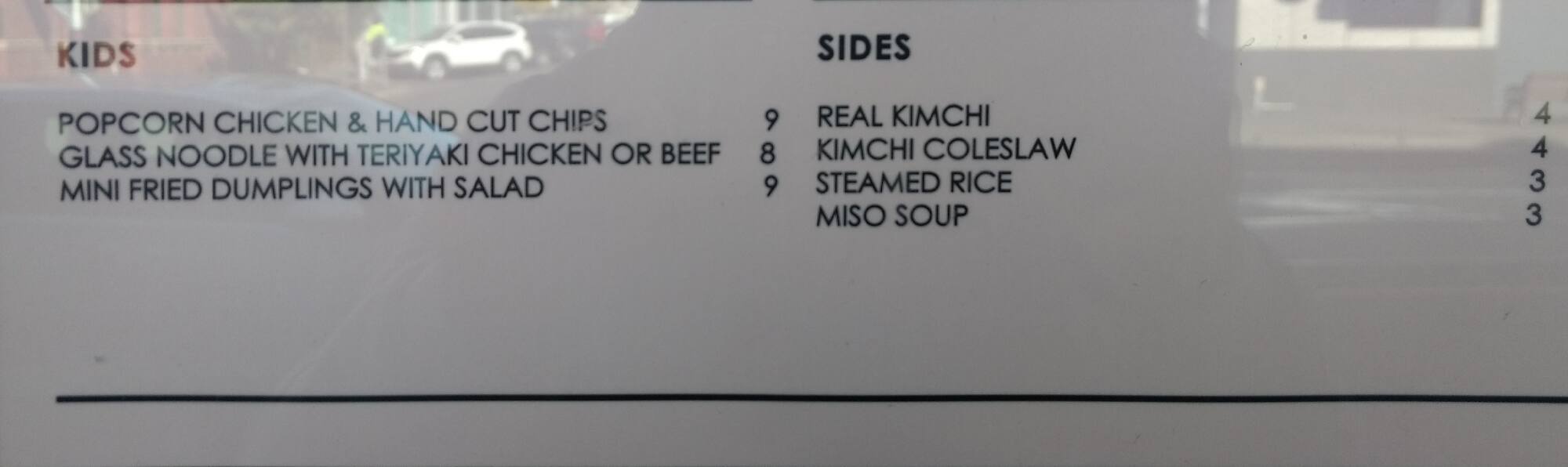 Menu at The more the better restaurant, Elsternwick