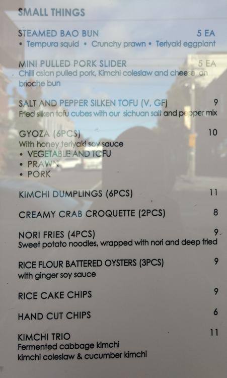 Menu at The more the better restaurant, Elsternwick