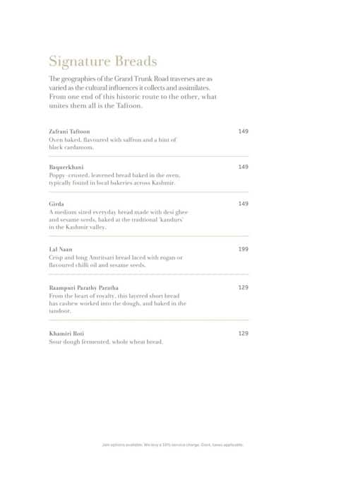 Menu of Taftoon Bar & Kitchen, Bandra Kurla Complex, Mumbai