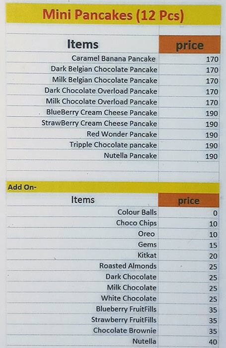 Menu at Best Belgian Waffle, Pune, CTC-275