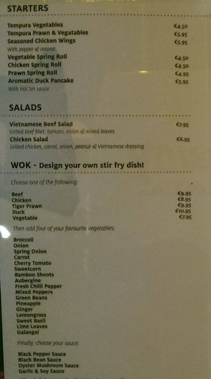 Jolin s Vietnamese Coffee House Menu Zomato Ireland