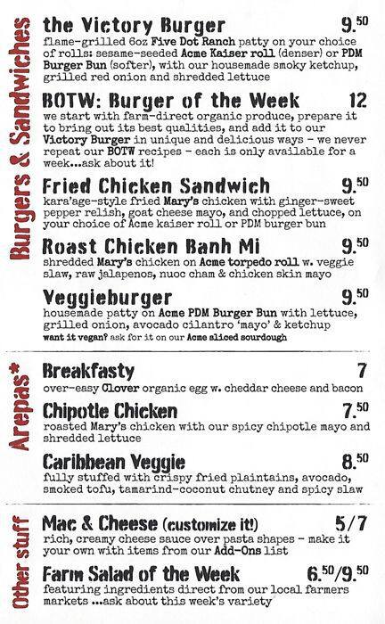 Victory Burger Menu, Menu for Victory Burger, Berkeley, Berkeley ...