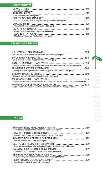 Menu of Stack Munch By Basil, Gota, Ahmedabad