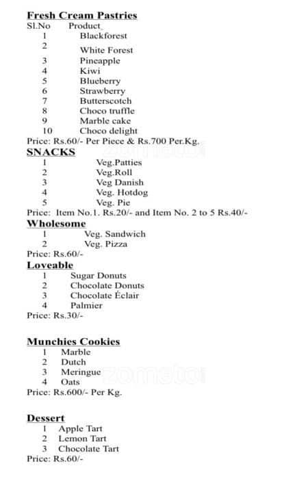 Menu at The Kitchen, Chennai, The Raintree Hotel