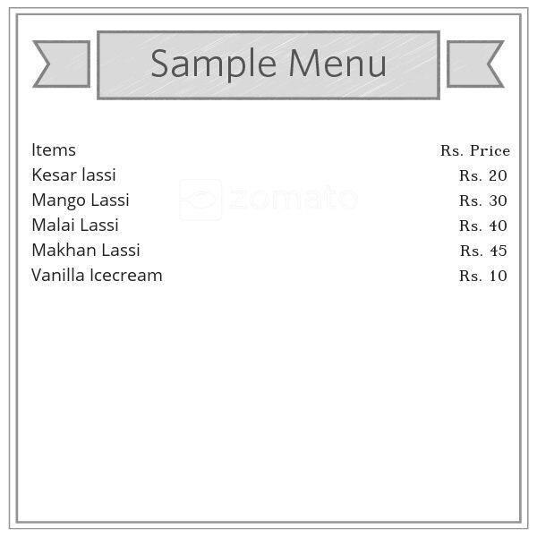 Shriji Lassi Menu, Menu for Shriji Lassi, Rakhial, Ahmedabad - Zomato