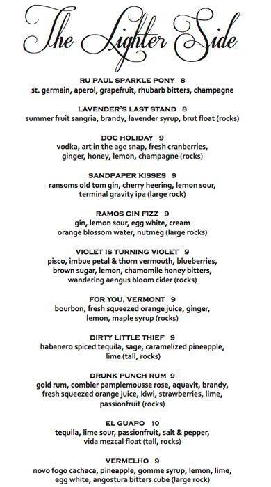 Menu at The Box Social pub & bar, Portland