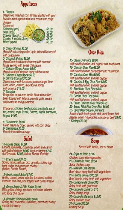 Genesis Restaurant Menu, Menu for Genesis Restaurant, Elmhurst, New ...