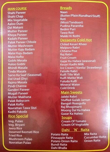 Prakash Sweets Menu, Menu for Prakash Sweets, Shahdara, New Delhi - Zomato