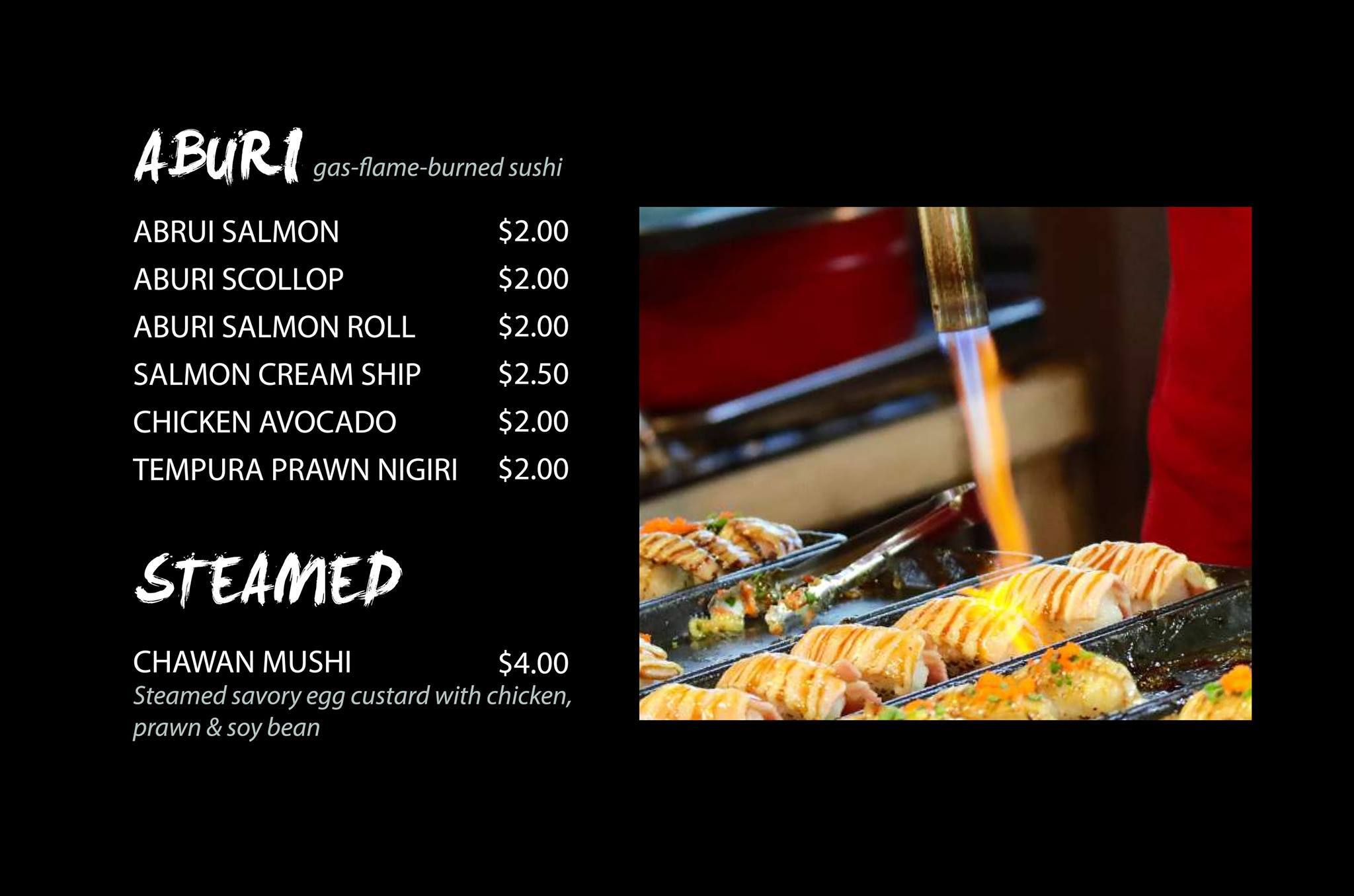 Menu at Mugen House Japanese Restaurant & Bar, Adelaide