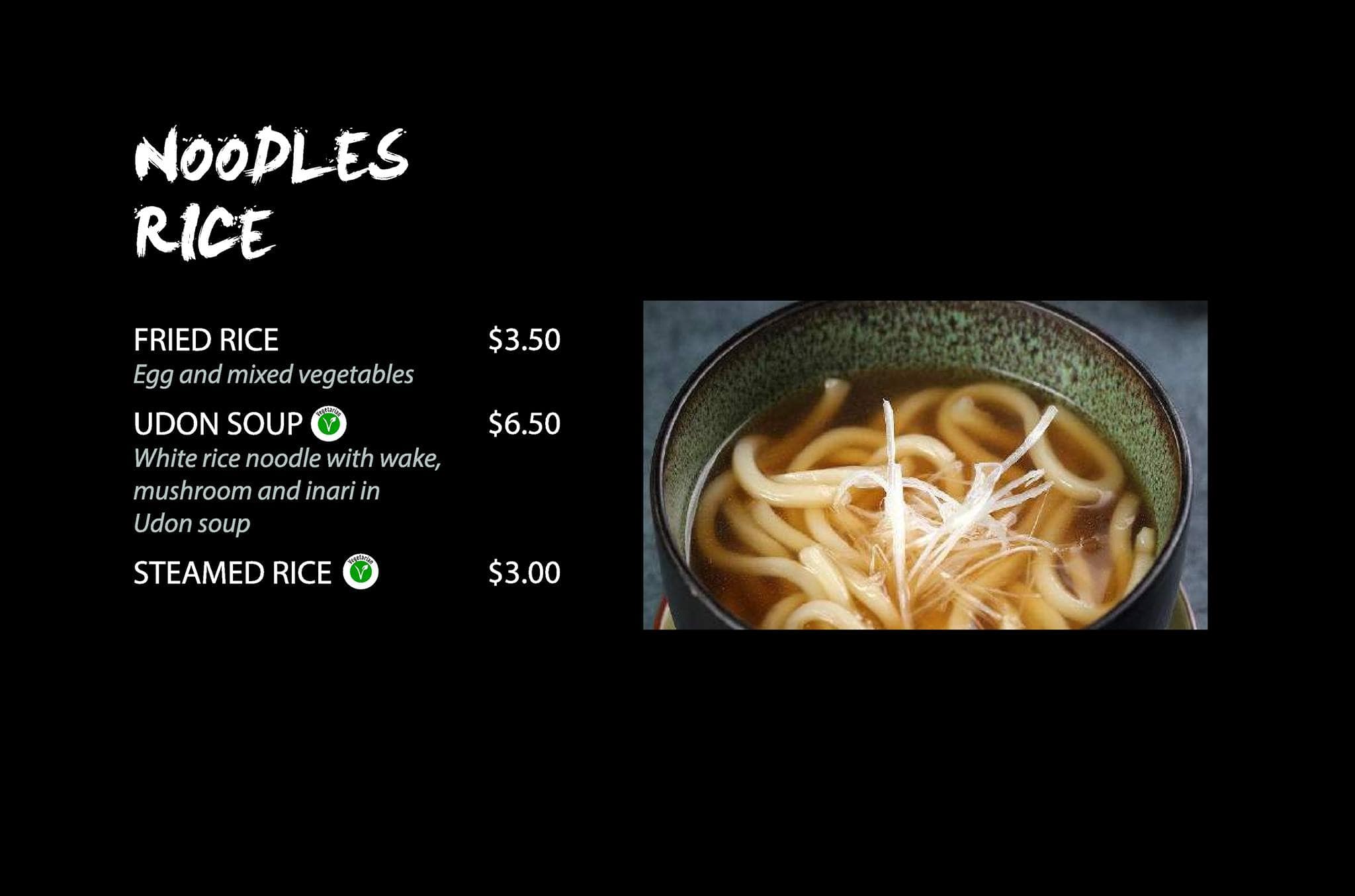 Menu at Mugen House Japanese Restaurant & Bar, Adelaide