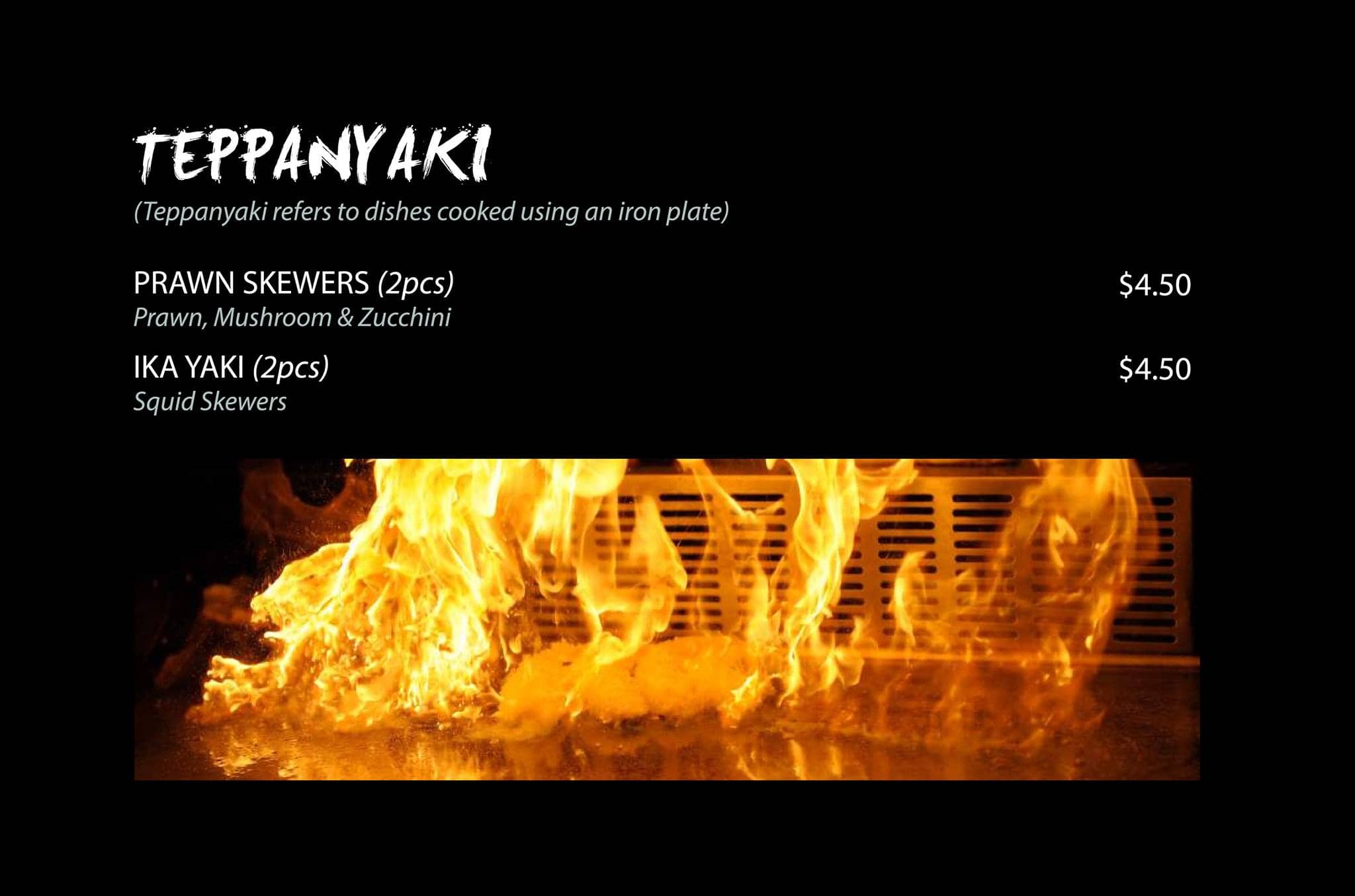 Menu at Mugen House Japanese Restaurant & Bar, Adelaide