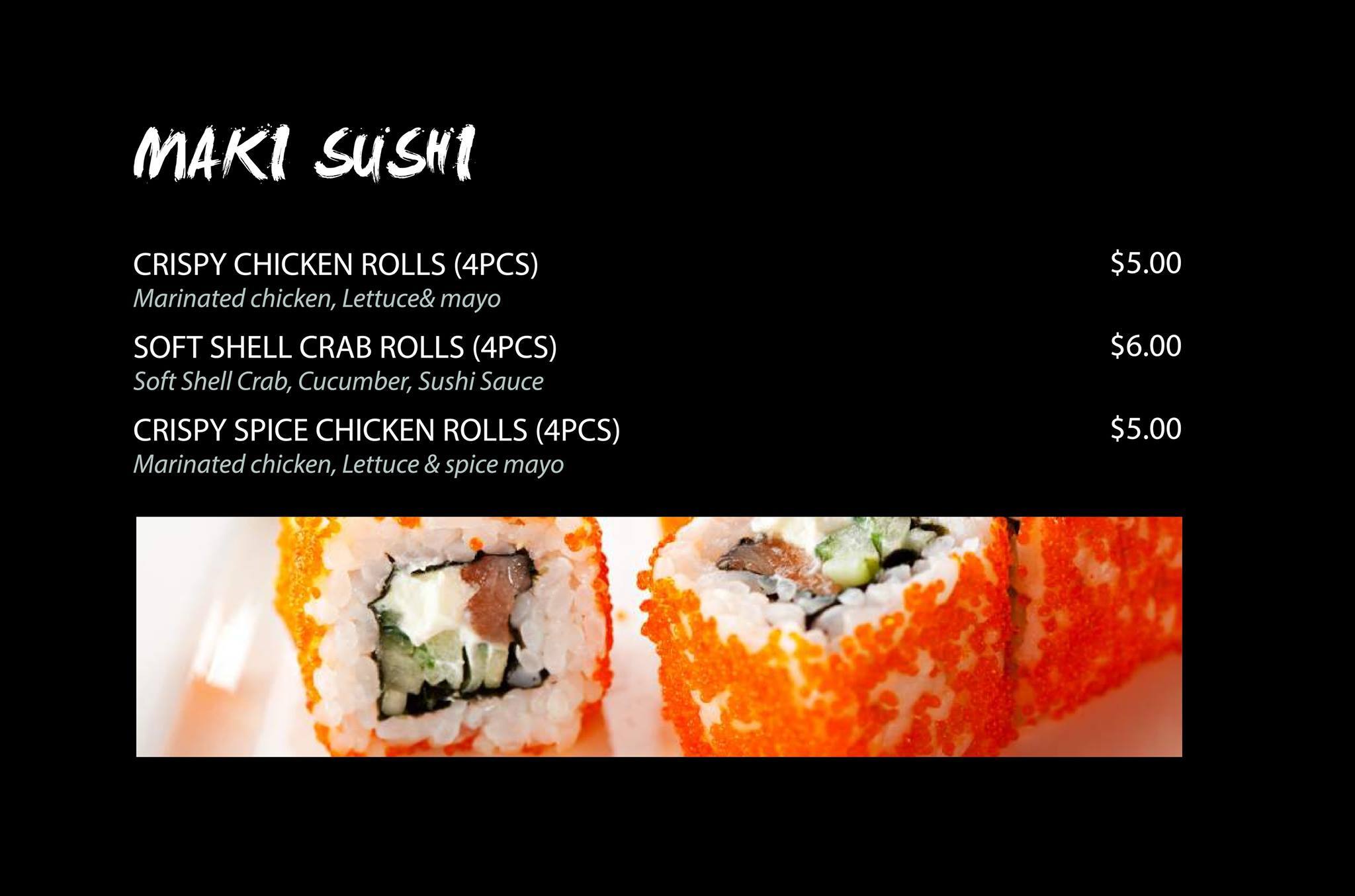 Menu at Mugen House Japanese Restaurant & Bar, Adelaide