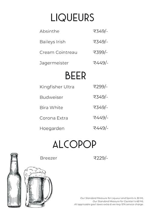 Menu of House Of Madira, Christian Basti, Guwahati