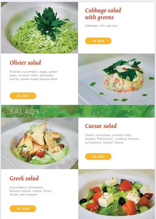 Menu at Kazan Restaurant - Al Seef Hotel, Sharjah