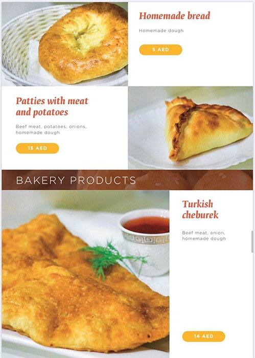 Menu at Kazan Restaurant - Al Seef Hotel, Sharjah