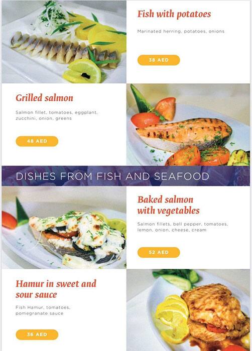 Menu at Kazan Restaurant - Al Seef Hotel, Sharjah