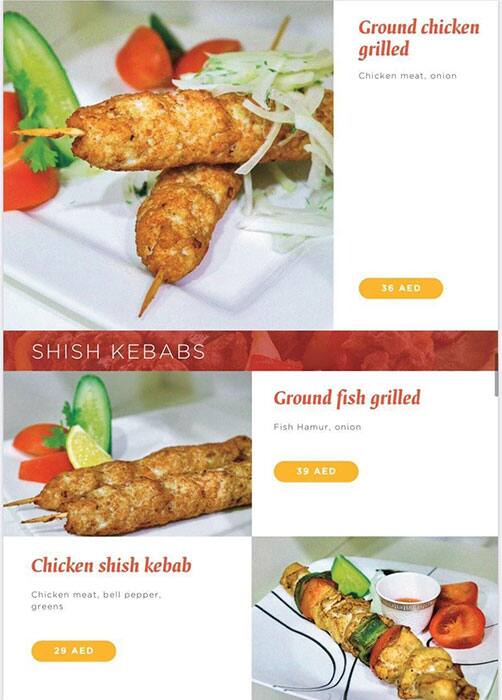 Menu at Kazan Restaurant - Al Seef Hotel, Sharjah