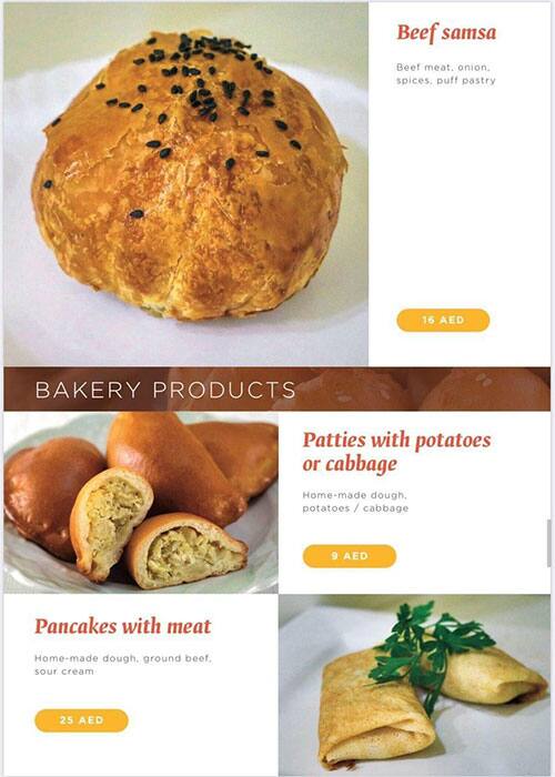 Menu at Kazan Restaurant - Al Seef Hotel, Sharjah