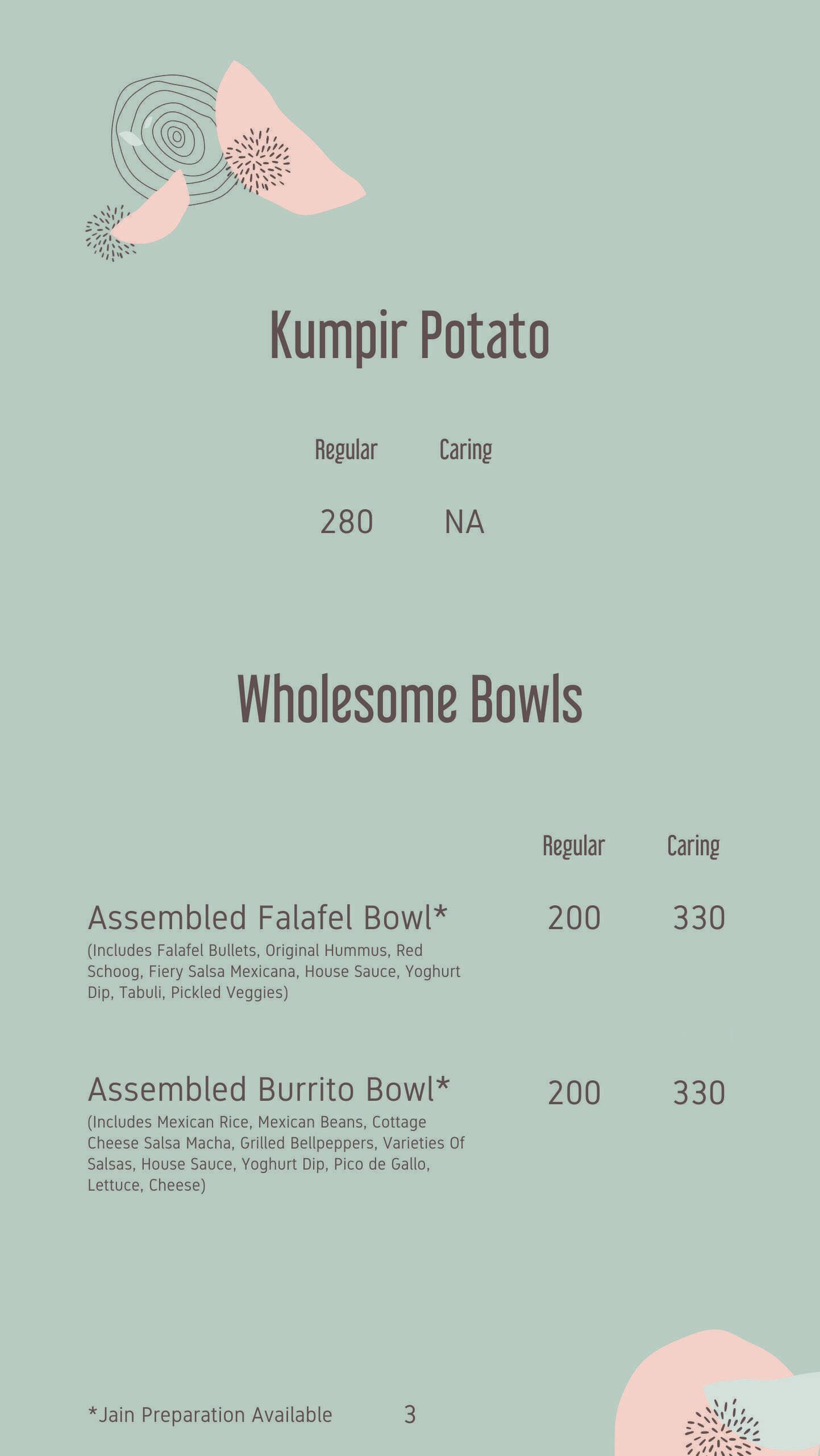 Menu of Spoon Of Love Express, Matunga East, Mumbai
