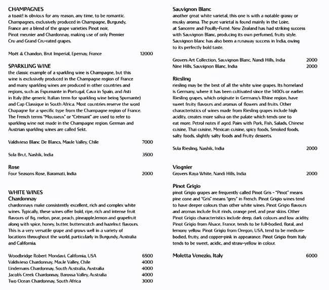 Octave - Vivanta By Taj - Guwahati Menu - Zomato