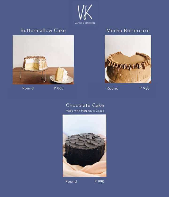 Menu at Vargas Kitchen desserts, Makati, Rustan's Supermarket