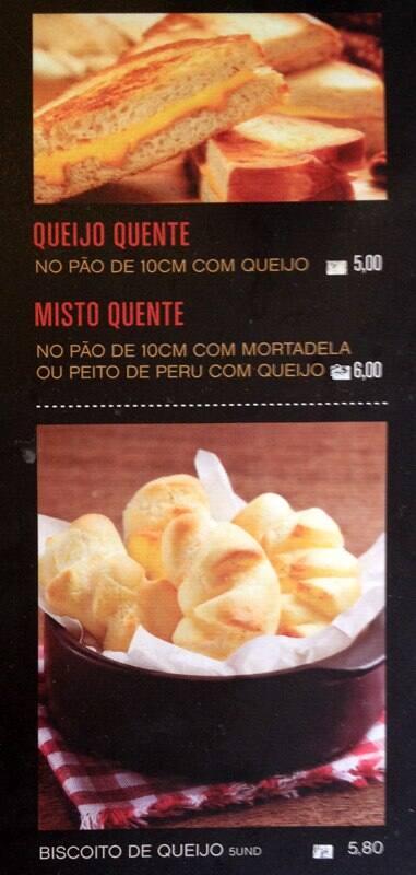 Menu at Bistro Tasco restaurant, Brasília, Asa Sul CLS 203 Bloco A Loja 23