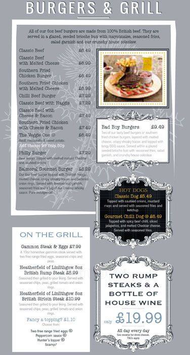 Menu at The Advocate pub & bar, Edinburgh