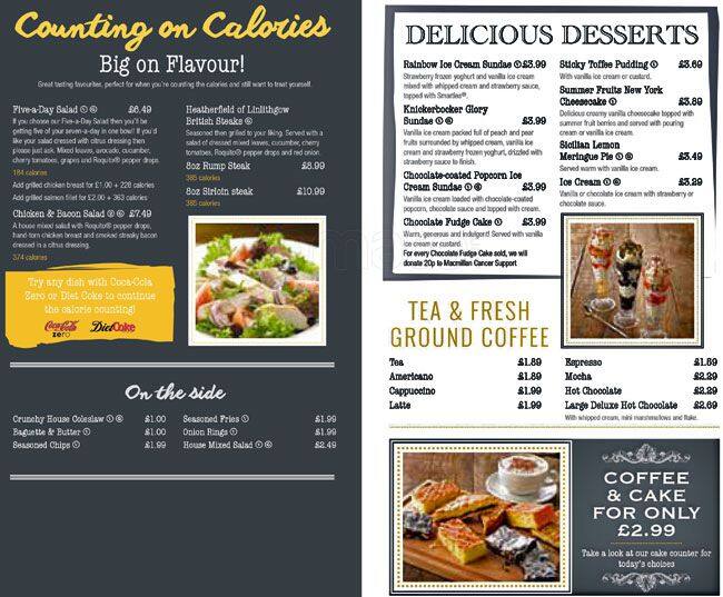 Menu at The Advocate pub & bar, Edinburgh