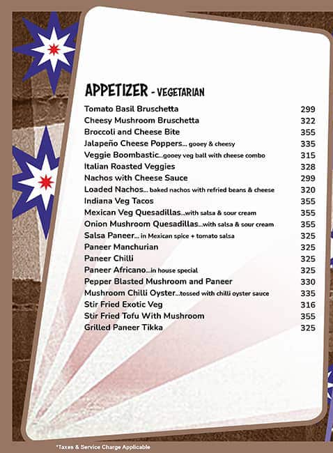 Menu at Pop Tate's Orion Mall Panvel, Navi Mumbai, Orion Mall