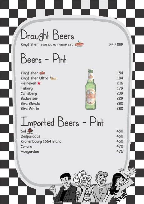 Pop Tate's Menu, Menu for Pop Tate's, 7 Bungalows, Andheri West, Mumbai ...