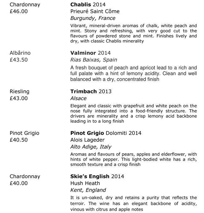 Menu at Babylon Restaurant, London, Kensington Roof Gardens