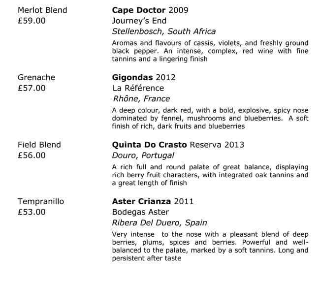 Menu at Babylon Restaurant, London, Kensington Roof Gardens