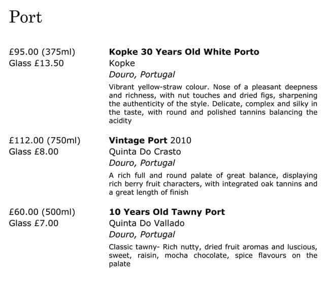 Menu at Babylon Restaurant, London, Kensington Roof Gardens