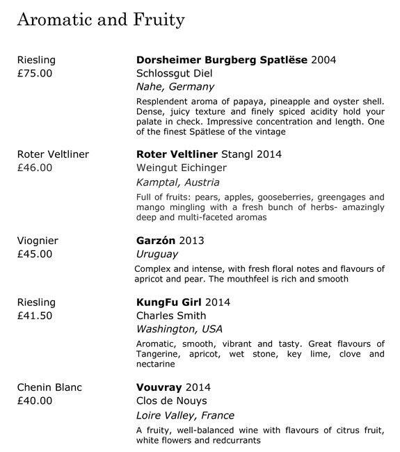 Menu at Babylon Restaurant, London, Kensington Roof Gardens