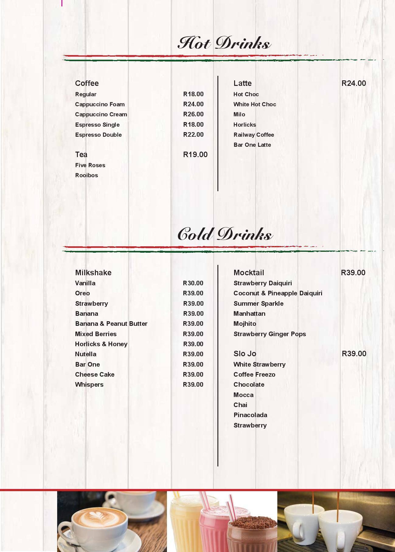 Menu at Calisto's Portuguese Restaurant Rosebank, Johannesburg